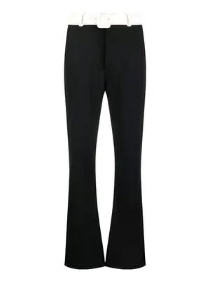 Viktor & Rolf Buckle Straight-leg Trousers - Black