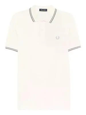 Fred Perry Twin-tipped Piqué Polo Shirt - Neutrals