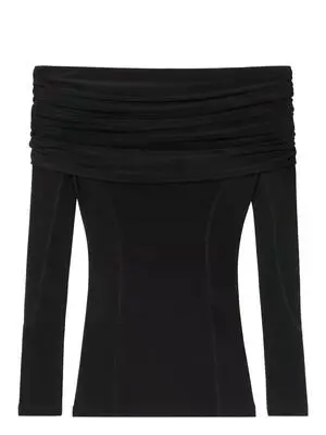 AZ FACTORY X Lutz Huelle Anne Off-shoulder Top - Black
