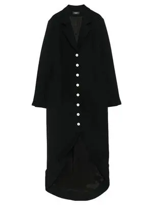 A.W.A.K.E. Mode V-neck Asymmetric Dress - Black