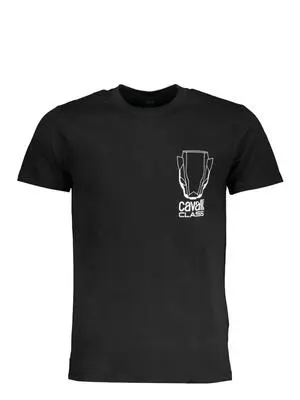 Roberto Cavalli Graphic-print Cotton T-shirt - Black