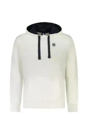 NORTH SAILS Logo-Patch Drawstring Hoodie Neutrals