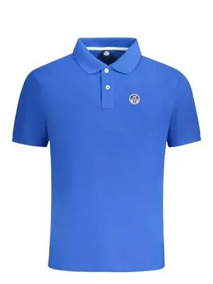 NORTH SAILS Logo-patch Cotton Polo Shirt - Blue