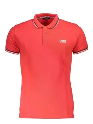 Roberto Cavalli Tipped Cotton Polo Shirt - Red