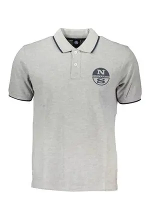 NORTH SAILS Logo-print Cotton Polo Shirt - Grey