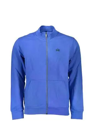 LA MARTINA Embroidered Zip-up Hoodie - Blue