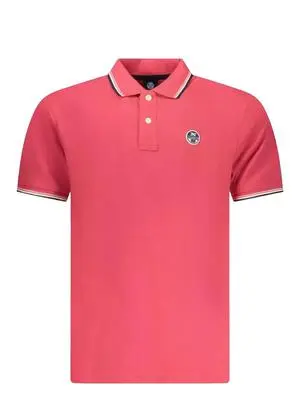 NORTH SAILS Tipped Piqué Polo Shirt - Pink