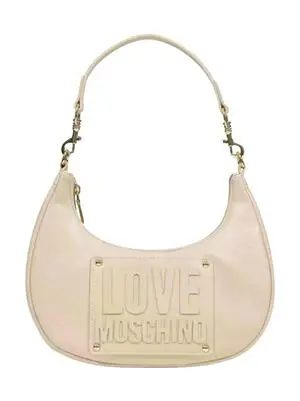Moschino Logo-plaque Shoulder Bag - Neutrals