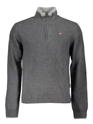 NAPAPIJRI Quarter-zip Mock Neck Sweater - Grey