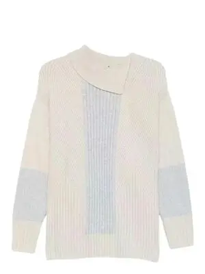 Lorena Antoniazzi Pattern Collared Sweater - Neutrals