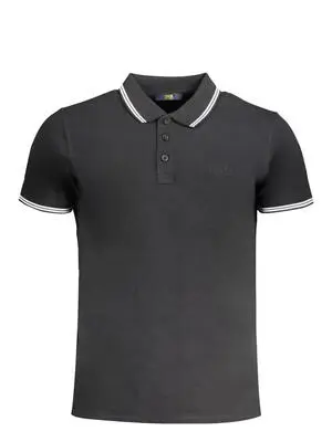 Roberto Cavalli Embroidered-logo Tipped Polo Shirt - Black