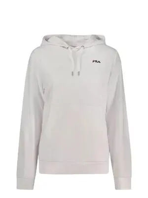 FILA Logo-Patch Hoodie White