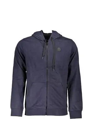 GIAN MARCO VENTURI VINTAGE Logo-patch Zip-up Hoodie - Blue