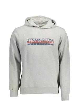NAPAPIJRI Geographic Logo-print Hoodie - Grey