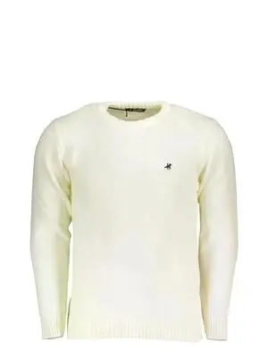 U.S. Grand Embroidered Logo Crew-neck Sweatshirt - Neutrals