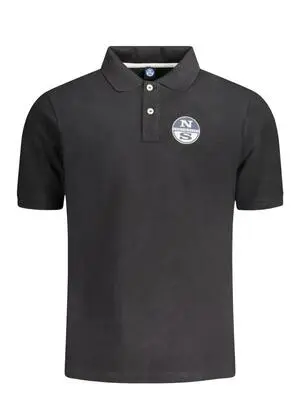 NORTH SAILS Logo-patch Polo Shirt - Black