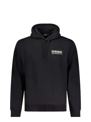 NAPAPIJRI Logo-print Cotton Hoodie - Black