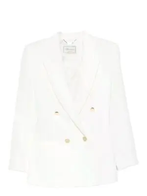 Blumarine Double-breasted Blazer - Neutrals