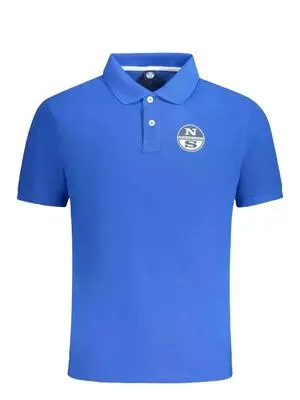 NORTH SAILS Logo-patch Piqué Polo Shirt - Blue