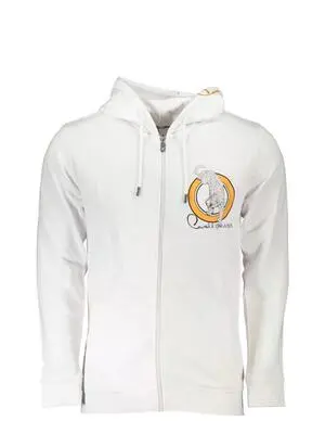 Roberto Cavalli Leopard-print Zip-up Sweatshirt - White