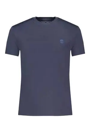 Timberland Logo-embroidered Cotton T-shirt - Blue