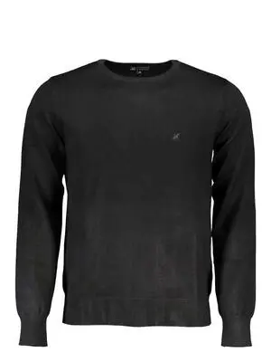 U.S. Grand Logo-embroidered Cotton Sweater - Black