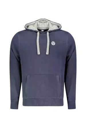 NORTH SAILS Logo-Patch Drawstring Hoodie Blue