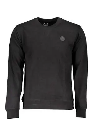 GIAN MARCO VENTURI VINTAGE Logo-patch Crew-neck Sweater - Black