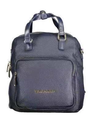 MARIO VALENTINO Botaniko Pebble-grain Backpack - Blue