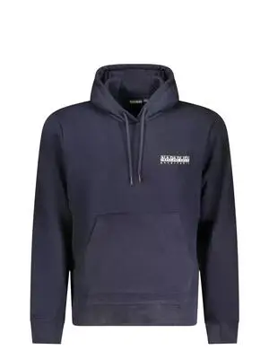 NAPAPIJRI Logo-print Cotton Hoodie - Blue