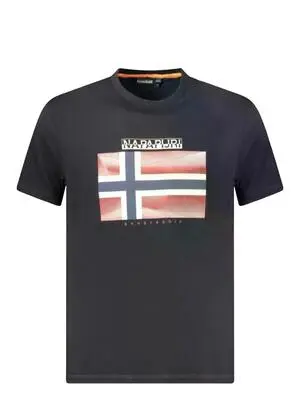 NAPAPIJRI Flag-print T-shirt - Black