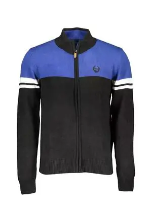 GIAN MARCO VENTURI VINTAGE Color-block Zip-up Sweatshirt - Black