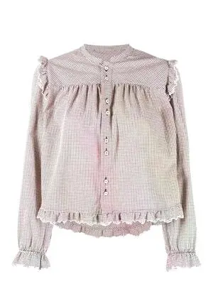 Dsquared2 Check-pattern Ruffled Blouse - Red