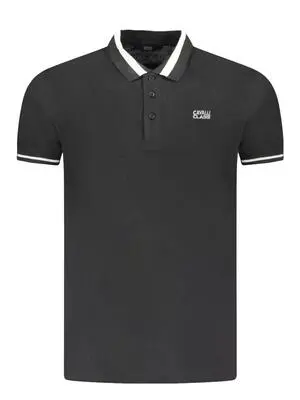 Roberto Cavalli Logo-detail Polo Shirt - Black