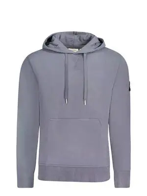 Calvin Klein Cotton Logo Patch Hoodie - Blue
