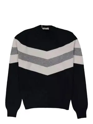 Herno Chevron-pattern Sweater - Blue