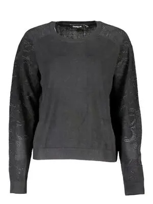 Desigual Lace-panelled Jumper - Grey