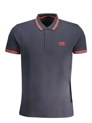 Roberto Cavalli Tipped Polo Shirt - Blue