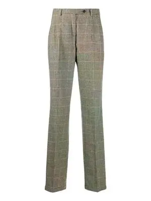 Massimo Alba High-waisted Houndstooth Trousers - Neutrals