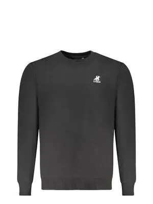 U.S. Grand Logo-embroidered Crew-neck Sweatshirt - Black