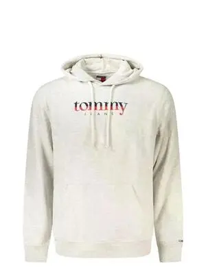 Tommy Hilfiger Hooded Logo Print Sweater - Neutrals