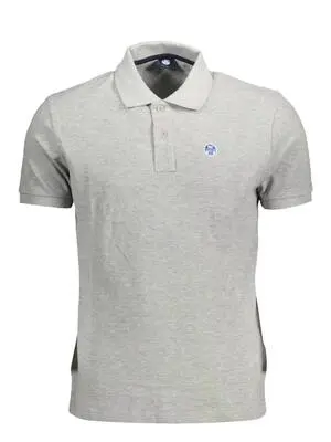 NORTH SAILS Logo-patch Cotton Polo Shirt - Grey