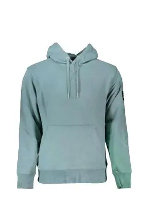 Calvin Klein Logo-patch Cotton Hoodie - Blue