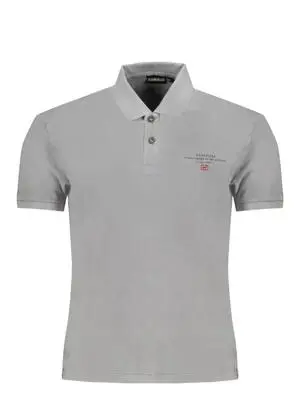 NAPAPIJRI Logo-embroidered Cotton Polo Shirt - Grey