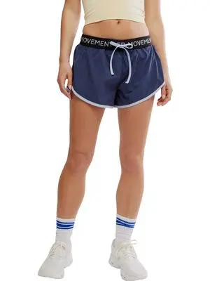 Free People FP Movement Now Or Never Run Shorts Midnight Navy