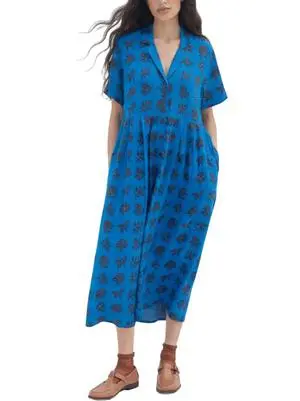 Ace & Jig Sabine Button-front Midi Dress - Azure