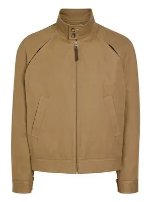 Loewe Layered Wool And Cotton-twill Jacket - Beige