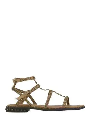 Ash Studded Leather Sandals - Brown