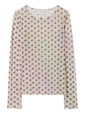 Claudie Pierlot Floral-print T-shirt - Neutrals