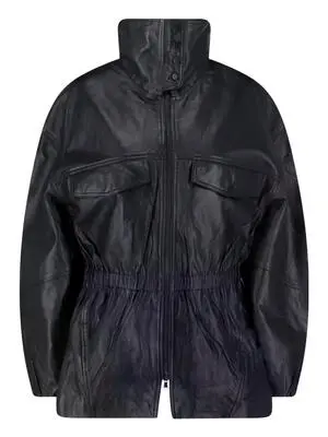 THE FRANKIE SHOP Carnaby Leather Jacket - Black